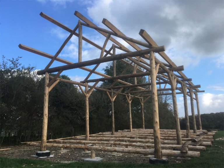 Natural Homes Wales - Ty Pren- Roundwood Timber Construction, Eco ...